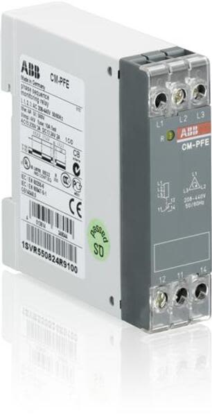 CM-PFE Abb CM-PFE Phase sequence monitoring relay 1c/o, L1-L2-L3=208-440VAC - Santa Clara Systems