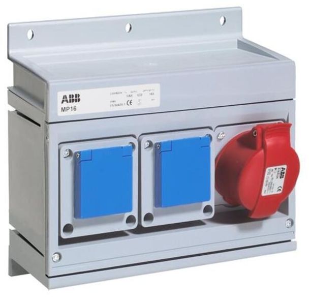 MP16-PLASTIC Abb Modular Combi Plastic, 16A, 1x3P+N+E, 250x170x160 ...