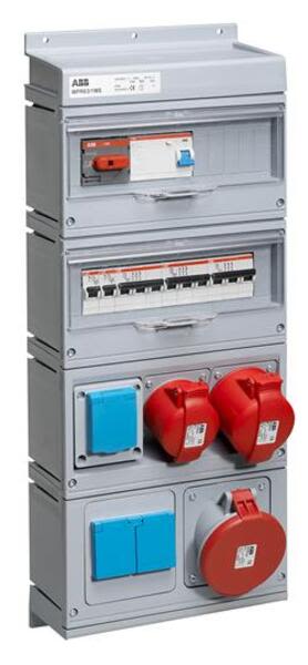 MP16-PLASTIC Abb Modular Combi Plastic, 16A, 1x3P+N+E, 250x170x160 ...