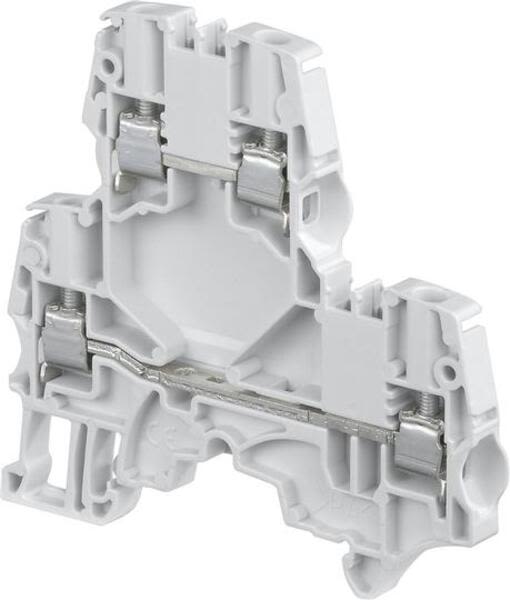 ZS4-D2 Abb ZS4-D2 Screw Clamp Terminal Block - Double Deck - Grey ...