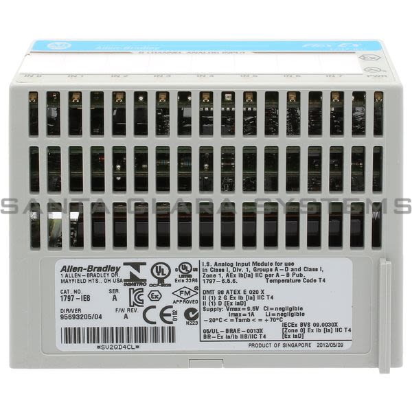 1797-IE8 Allen Bradley EX Analog Input Module | FLEX EX I/O - Santa Clara Systems