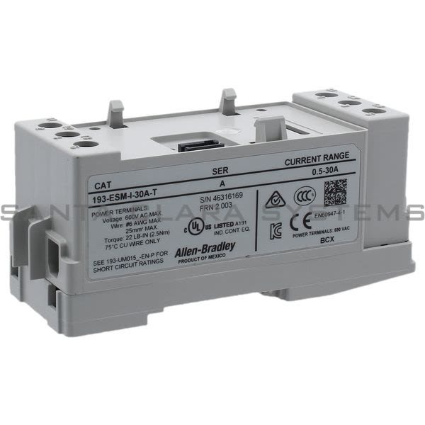 193-ESM-I-30A-T Allen Bradley In stock and ready to ship - Santa Clara ...