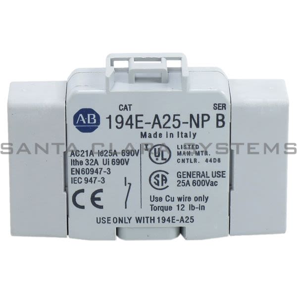 194E-A25-NP Allen Bradley In stock and ready to ship - Santa Clara Systems