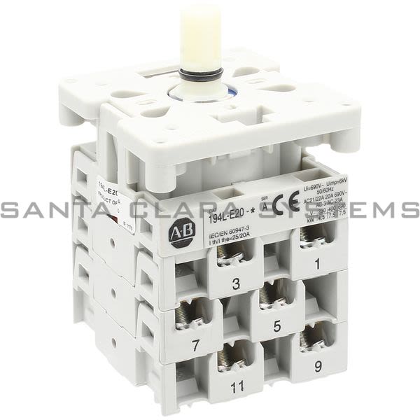 194L-E20-2503 Allen Bradley Control and Load Switch - Santa Clara Systems