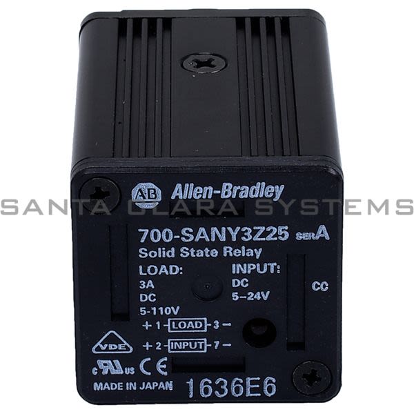 700-SANY3Z25 Allen Bradley Solid State Relay - Santa Clara Systems