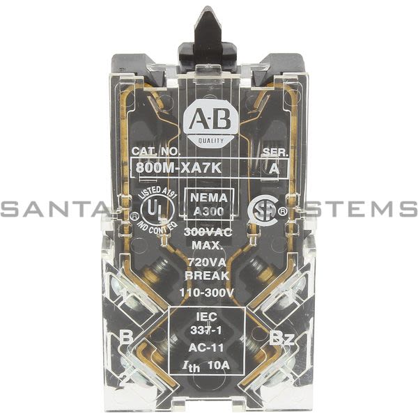 800M-XA7K Allen Bradley Contact Block - Santa Clara Systems