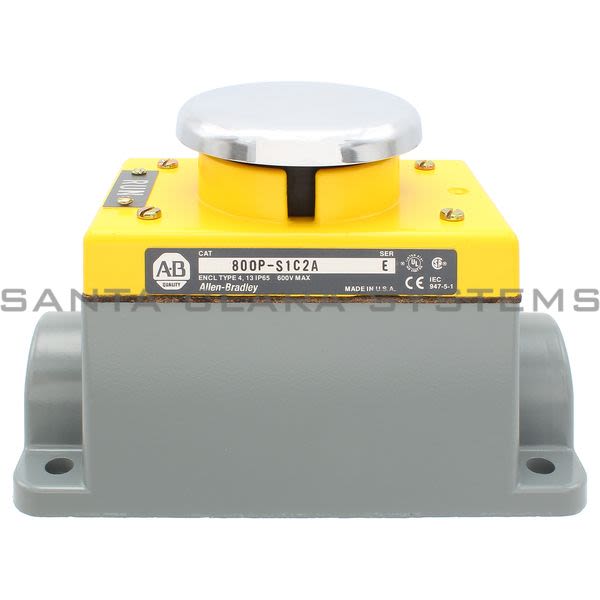 800P-S1C2A Allen Bradley Palm-Operated Push Button - Santa Clara Systems