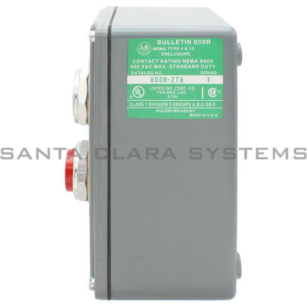800R-2TA Allen Bradley In stock and ready to ship - Santa Clara Systems