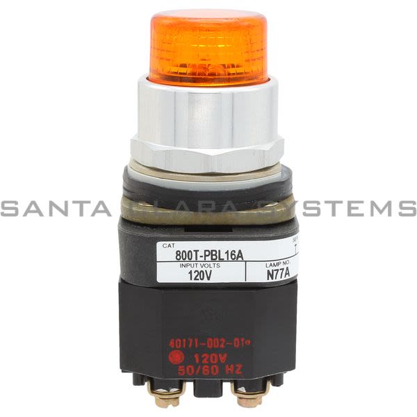 Allen Bradley Push Button Switch, Illuminated, Amber 800T-PBL16A En stock y listos para enviar ...