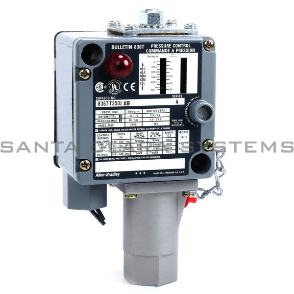 836T-T350JX9 Allen Bradley Pressure Switch - Santa Clara Systems