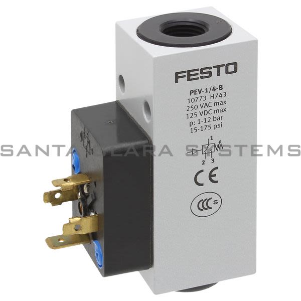 PEV-1-4-B Festo In stock and ready to ship - Santa Clara Systems