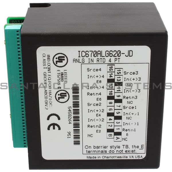 IC670ALG620 General Electric In stock and ready to ship - Santa Clara ...