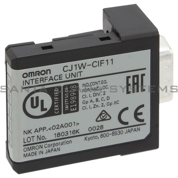 CJ1W-CIF11 Omron In stock and ready to ship - Santa Clara Systems