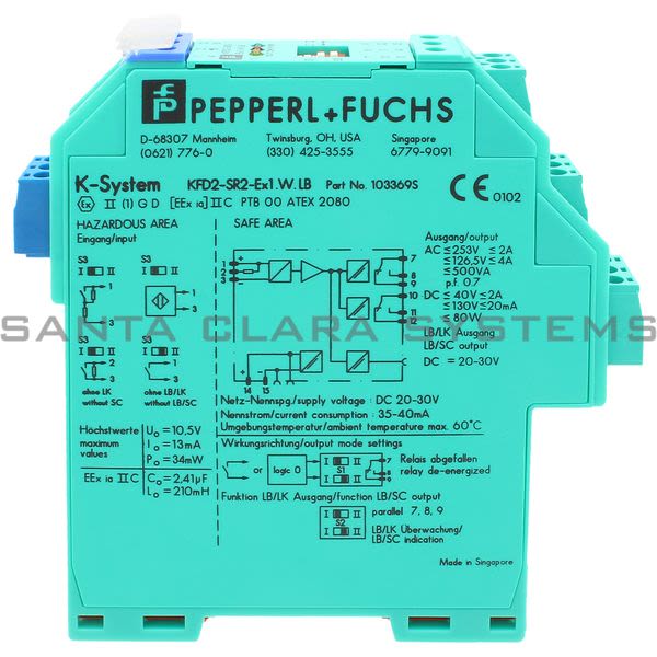 KFD2-SR2-EX1.W.LB Pepperl+fuchs In stock and ready to ship - Santa Clara Systems