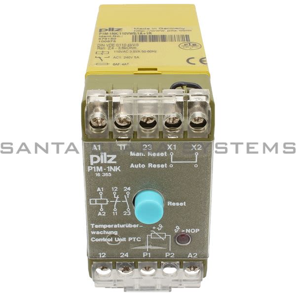 P1M-1NK-110VWS-1A-1R-479150 Pilz Relay - Santa Clara Systems