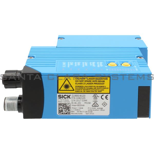 CLV650-6120 Sick Barcode Scanner | 1042125 - Santa Clara Systems