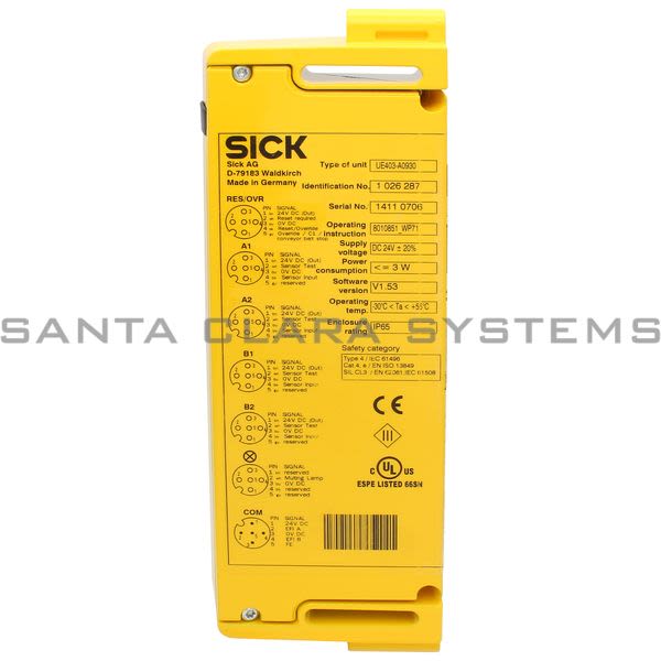 UE403-A0930 Sick In stock and ready to ship - Santa Clara Systems