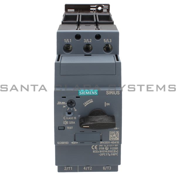 3RV2031-4DA10 Siemens In stock and ready to ship - Santa Clara Systems