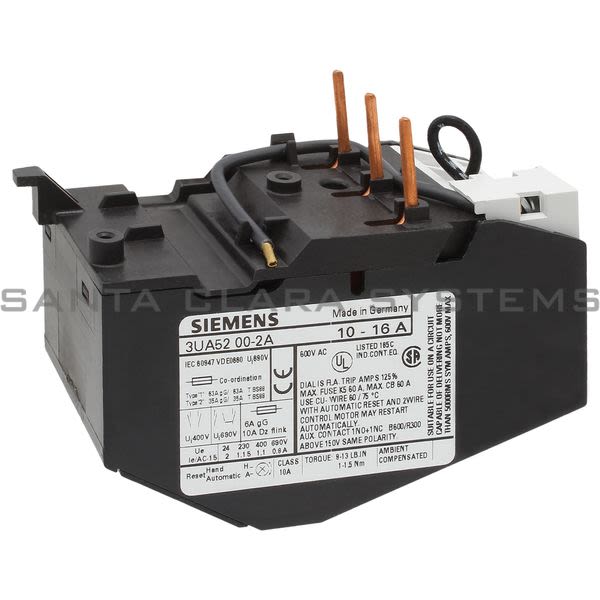 3UA5200-2A Siemens Overload Relay | 3UA5200-2A - Santa Clara Systems