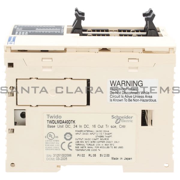 TWDLMDA40DTK Telemecanique extendable PLC base Twido 24 V - 24 I 24 V ...