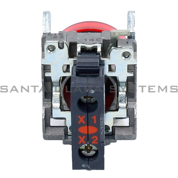 Telemecanique red complete pilot light Ø22 plain lens with integral LED ...