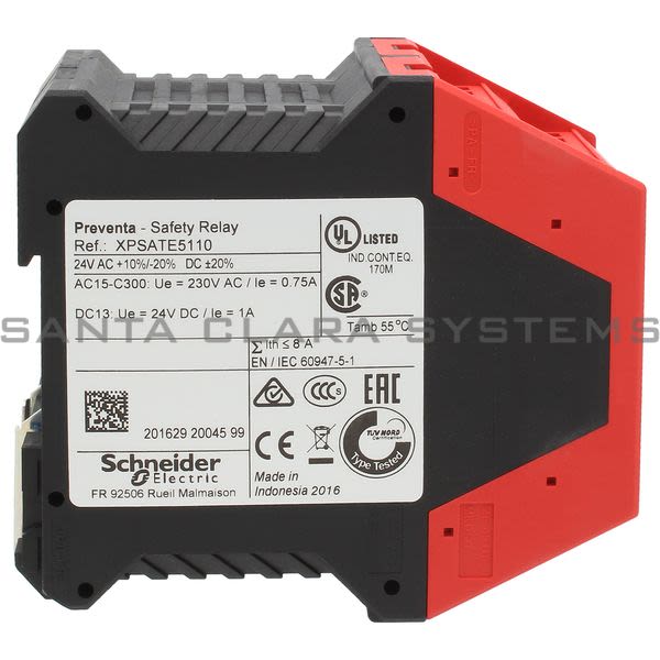 XPSATE5110 Telemecanique module XPSAT - Emergency stop - 24 V DC ...